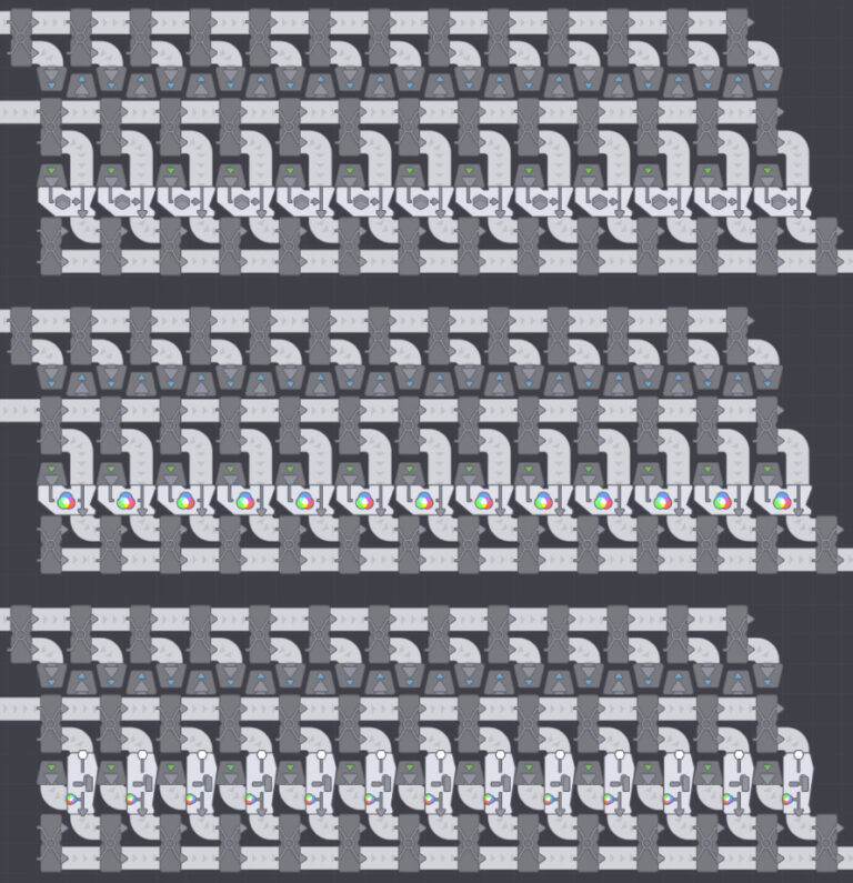 [Shapez.io攻略] 着色・混色・積層のラインを効率的に作る方法 | ういすとりーむ